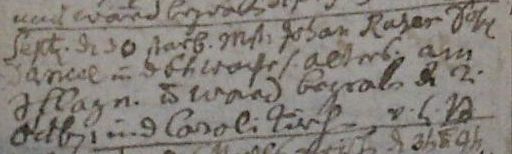 Johan Daniel Ruhe, Sveas morfars farmors far