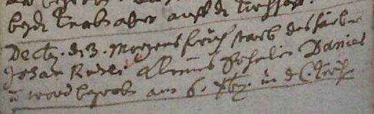 Johan Daniel Ruhe, Sveas morfars farmors far